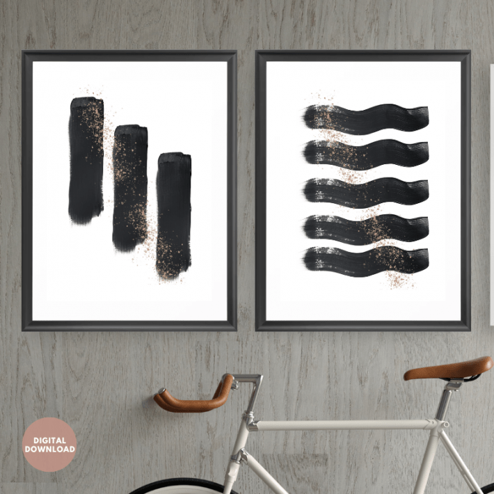 Simple Modern Art Prints (Set of 2) - the decorholic