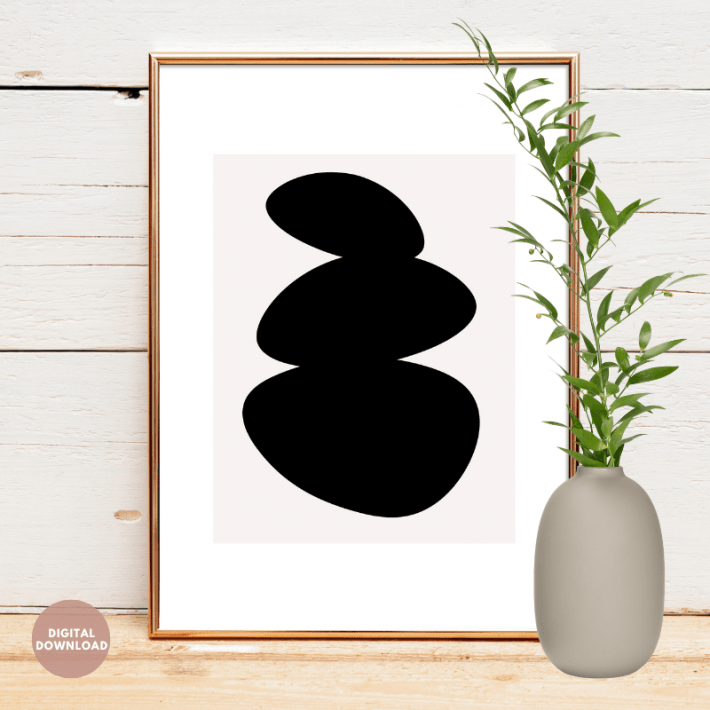 Nordic Oval Shape Art Print - the decorholic