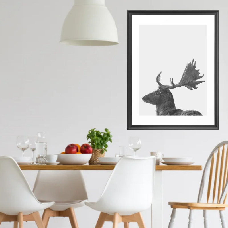 Modern Buck Art Print - the decorholic