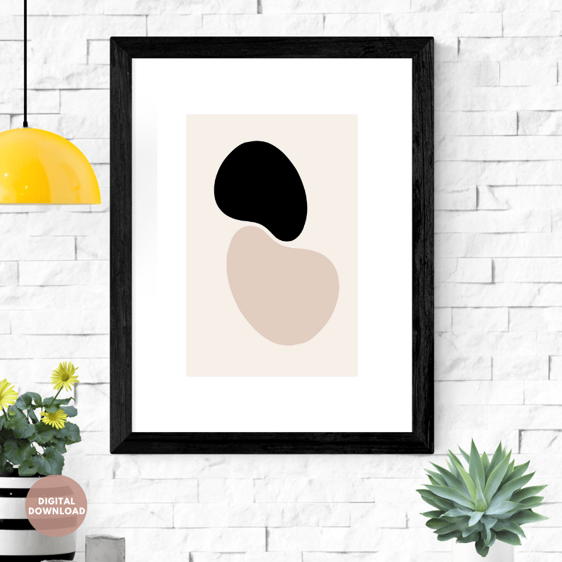 Scandinavian Round Shapes Art Print - the decorholic