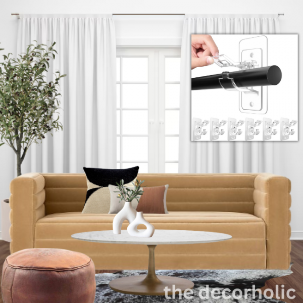 How To Hang Curtains Without A Rod - the decorholic